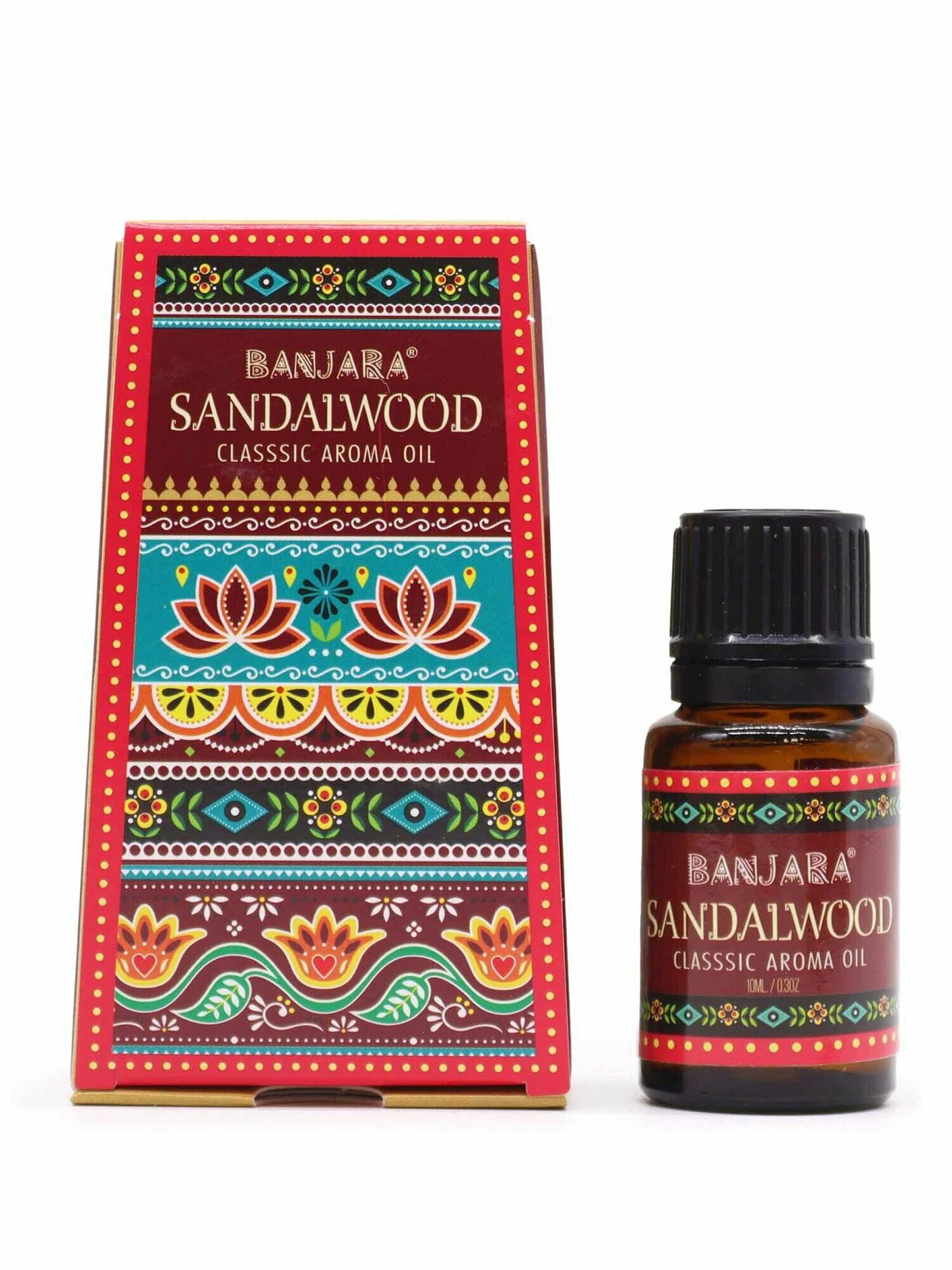 SANDALWOOD Classic Aroma Oil, Banjara (сандаловое дерево классическое ароматическое масло, Банджара), 10 мл.