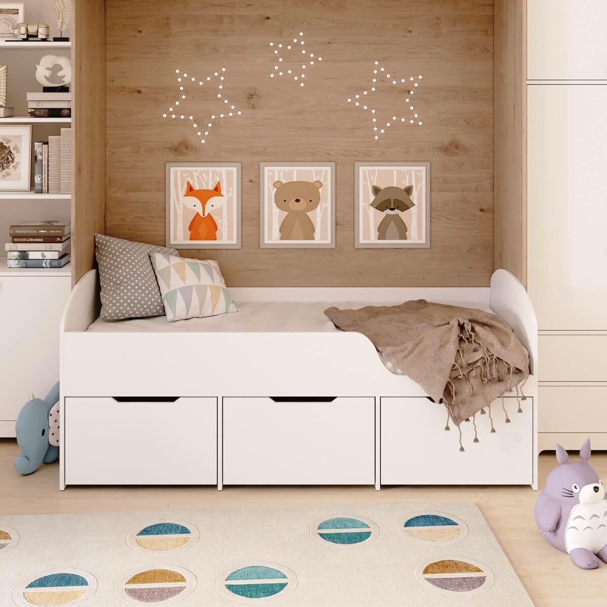 Кровать Малыш New 180х80 (цвет белый)