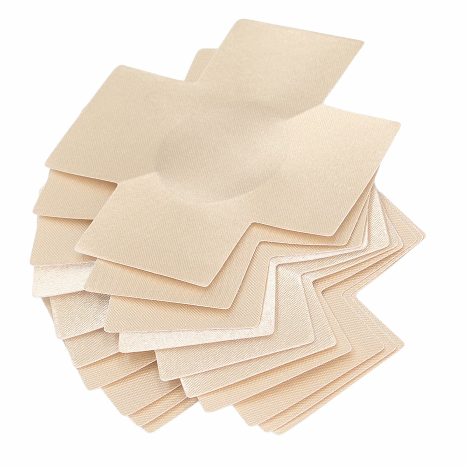 Кросс-накладки на соски, силиконовые пластыри, невидимые под одеждой, 10 пар, телесный цвет, атлас