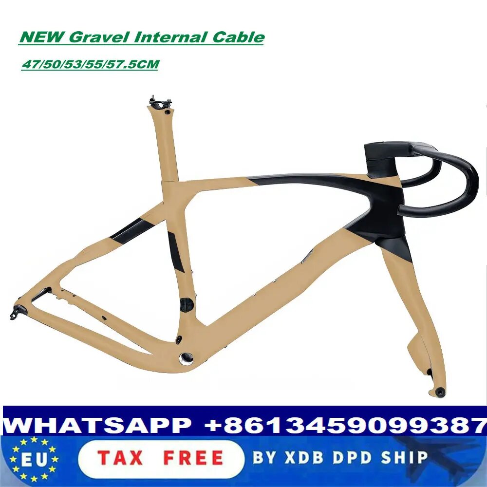 Рама шоссейного велосипеда Grevil F углеволокно золотая 53cm Gloss, Other Colors