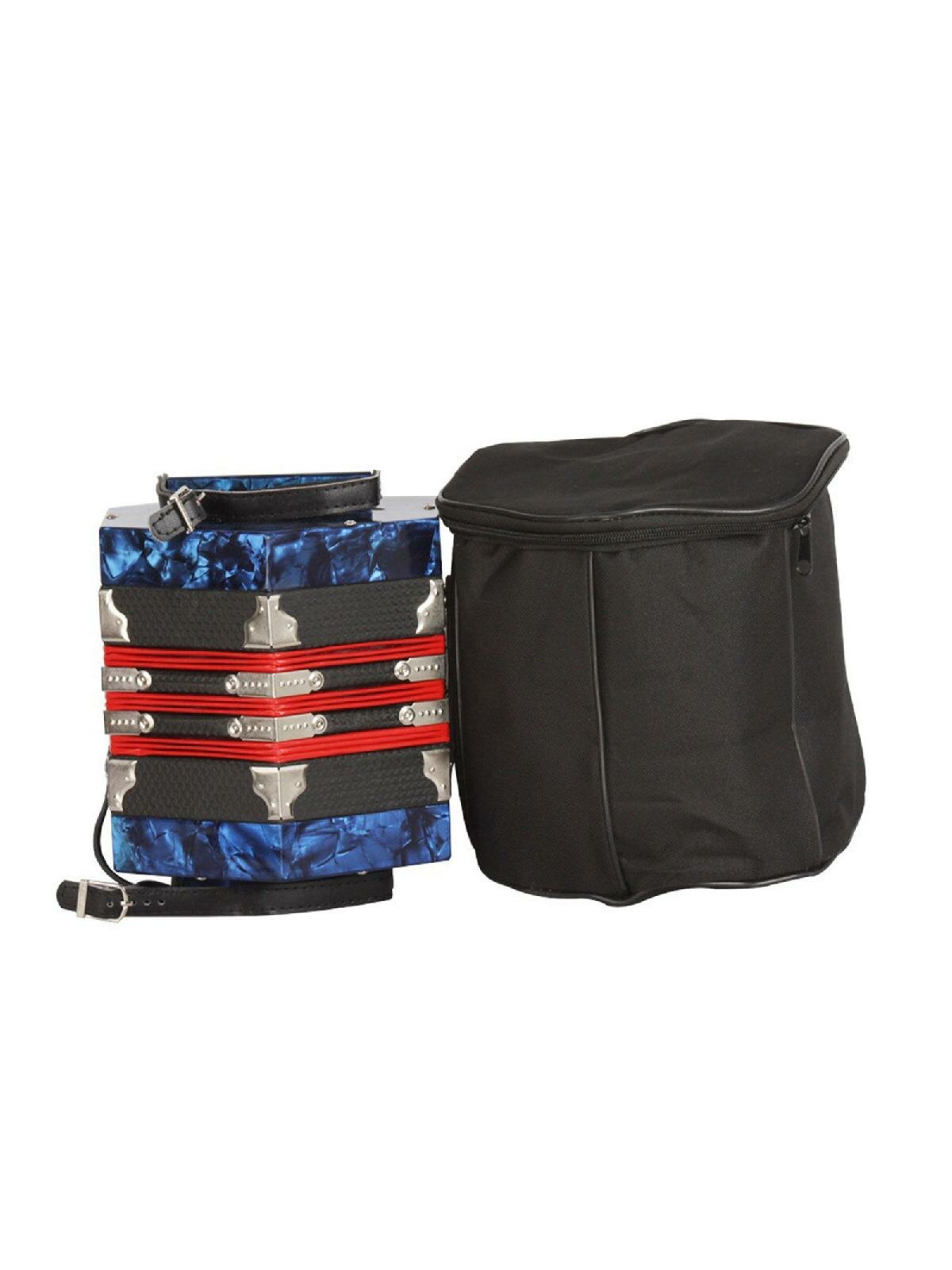 Гармошка Инструмент 20 Клавиш 40 Язычковый Портативный Шестигранный Аккордеон-Гармошка