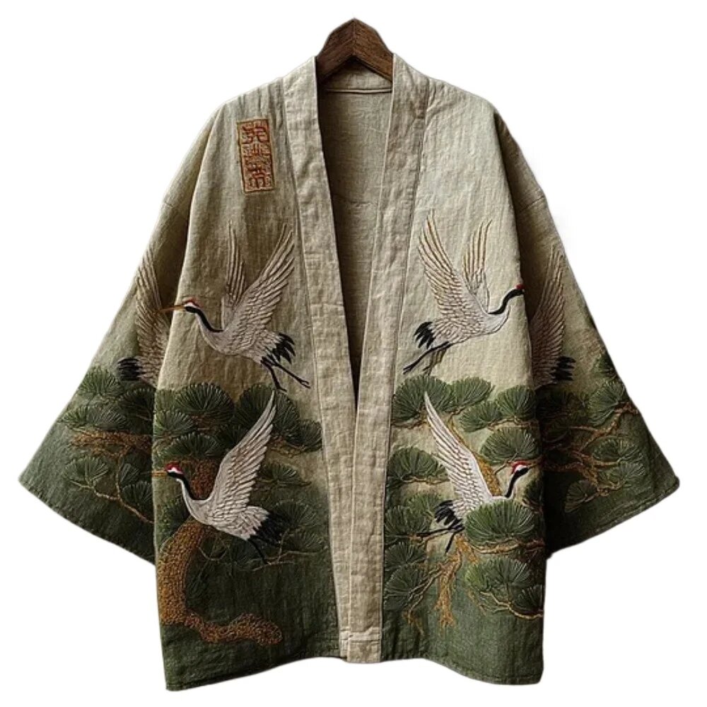 Кимоно кардиган хлопковый, XL, Haori Jacket17