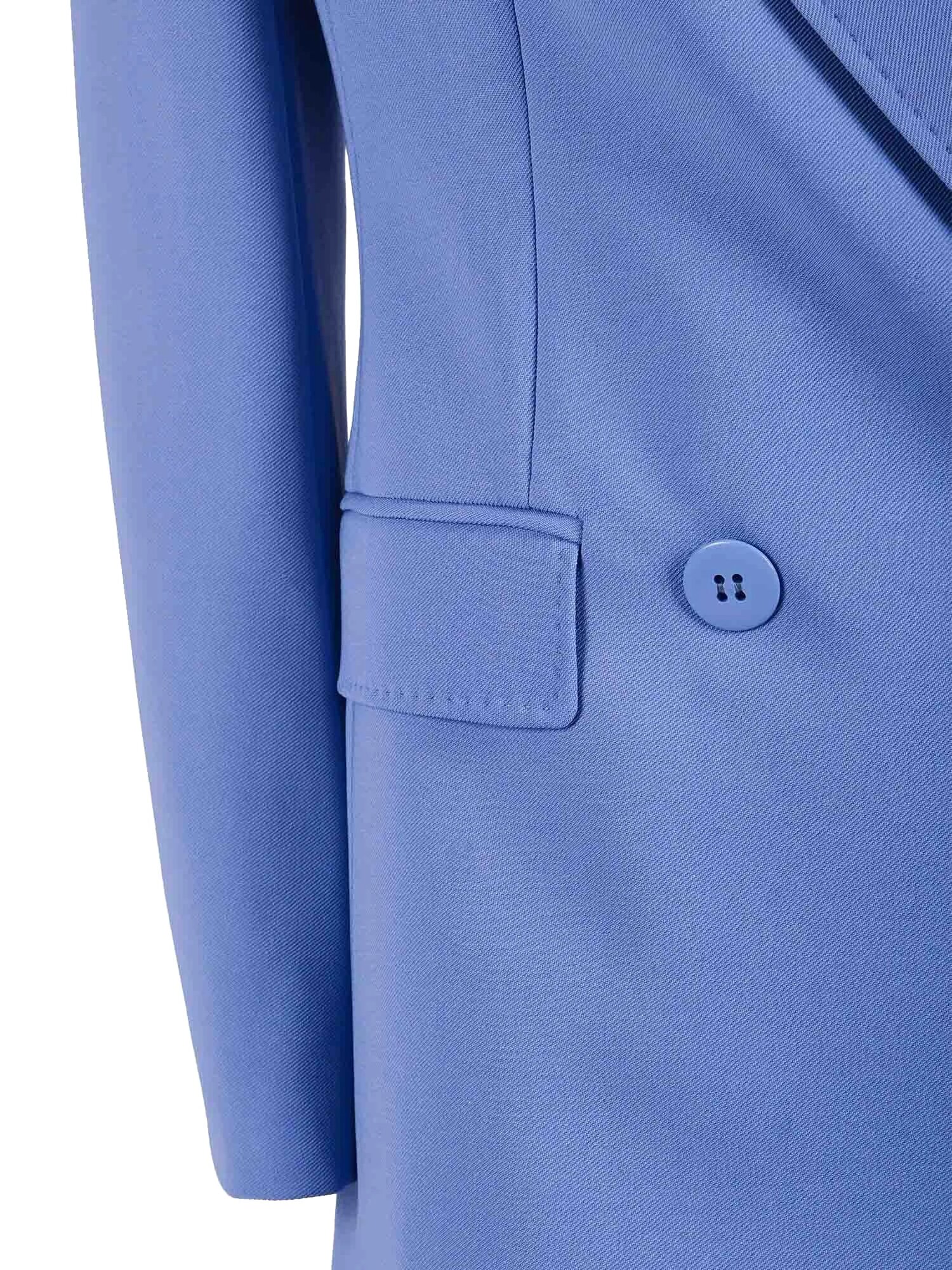 Куртка Max Mara Double-breasted jacket, размер 44, синий — фото 1