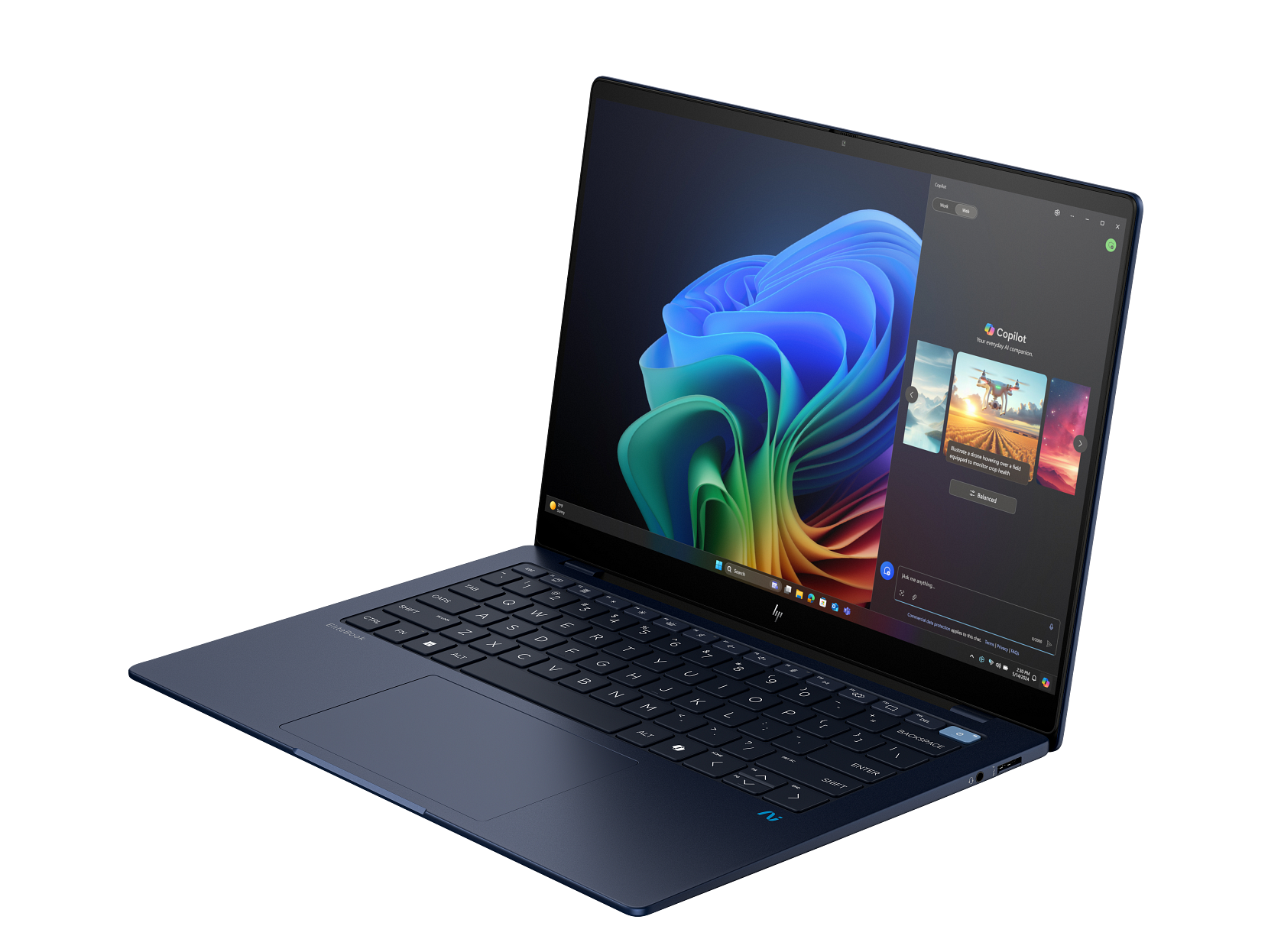 HP EliteBook Ultra G1q A4JE4UT#ABA Snapdragon® X Elite X1E-78-100, 16 ГБ,512GB ,14", 2.2K (2240 x 1400) IPS, Win11