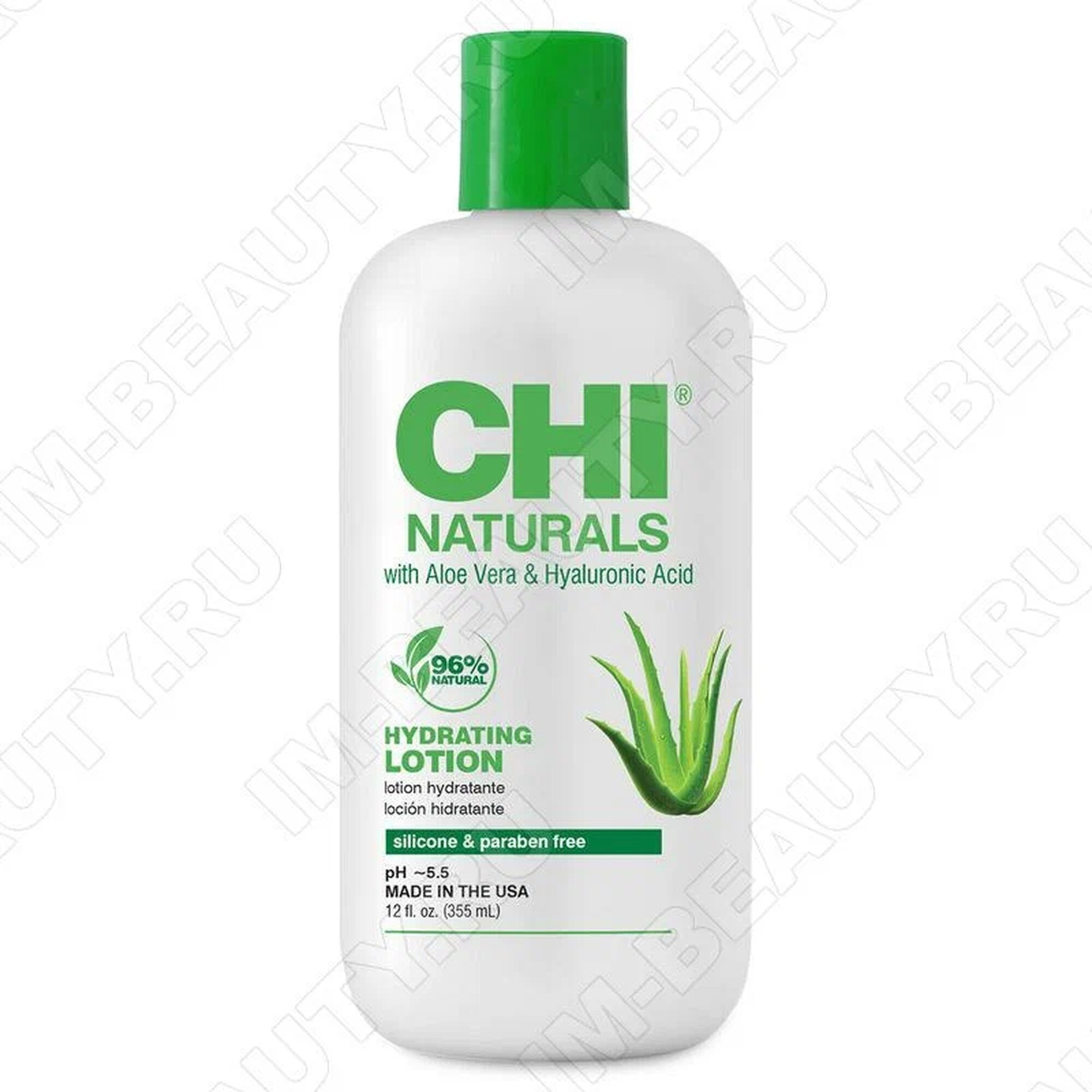 Лосьон для тела увлажняющий с алоэ вера и гиалуроновой кислотой, 355мл (CHI NATURALS)