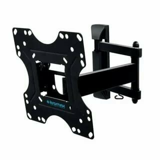 20"-43" Кронштейн Kromax OPTIMA-214 black Наклонно-поворотный max 30 кг. 5 ст св, нак. +5° -12°, пов. 180°, от ст. 60-410 мм, max VESA 200x200 мм