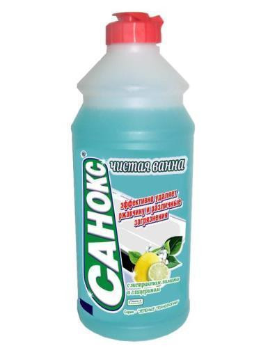 Средство чистящее Санокс для сантехники 500 мл чистая ванна
