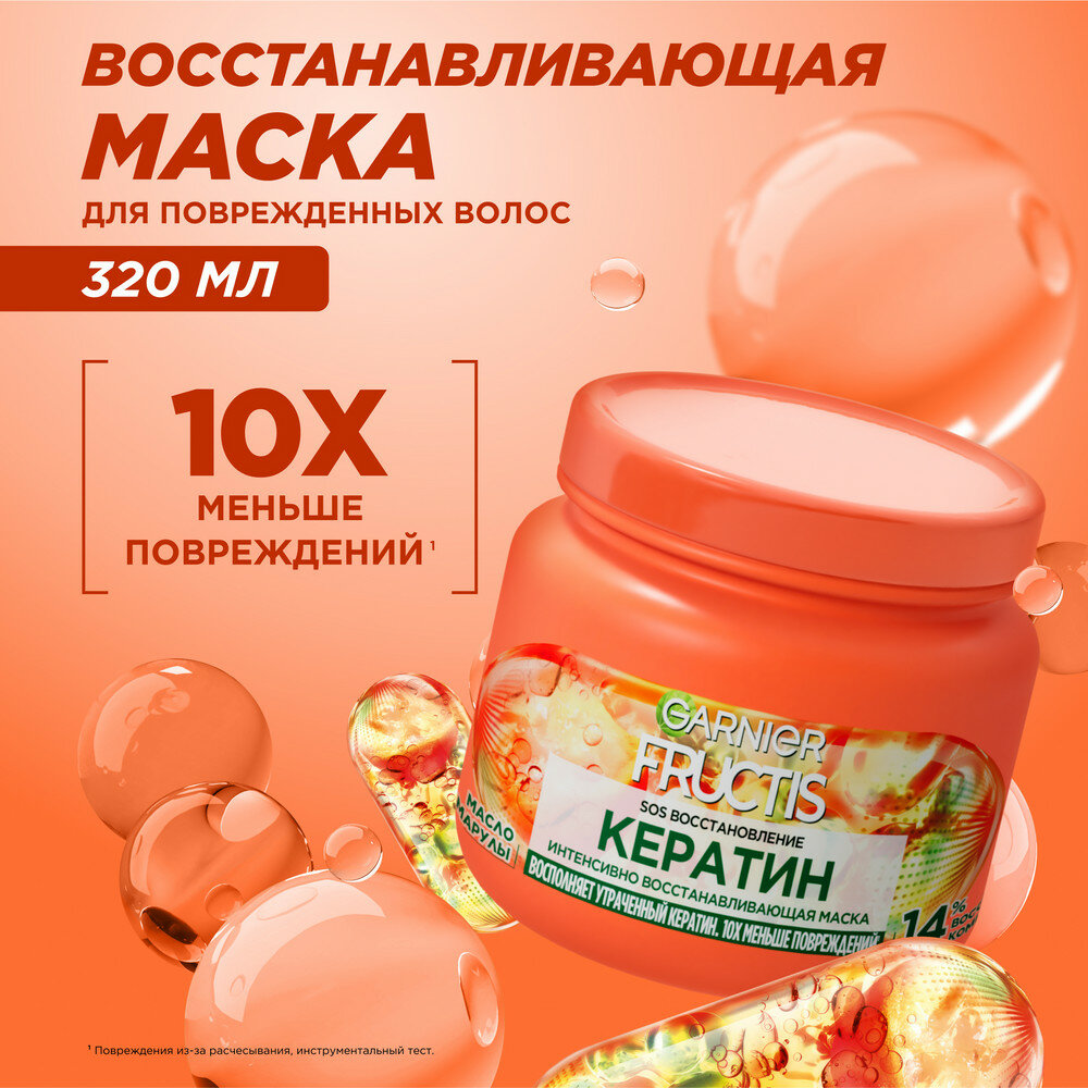 Маска для волос Garnier Fructis Sos Восстановление, 320 мл