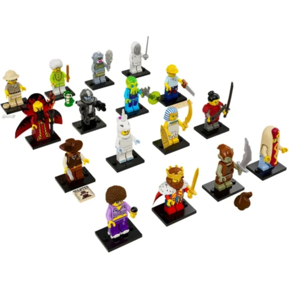 Конструктор LEGO Minifigure 71008 Series 13 (Box of 16) (16 минифигурок 71008 в коробке) Полная коллекция