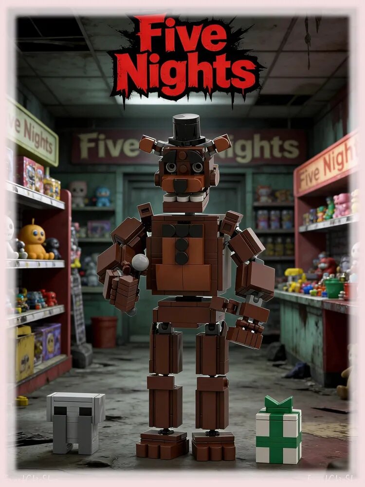 Набор минифигурок Пять ночей с Фредди - Five Nights at Freddy's MOC