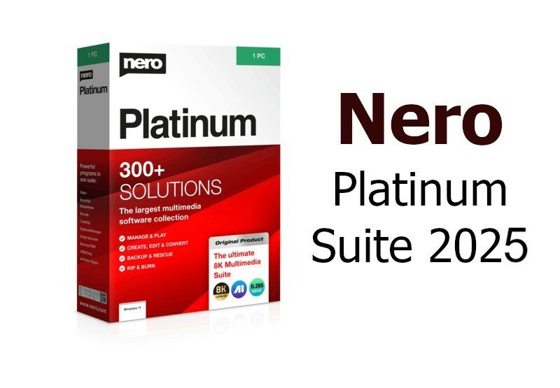 Nero Platinum 2025 Suite SE Ключ (1 Year/ 1 PC) | купить цифровой ключ для активации в России