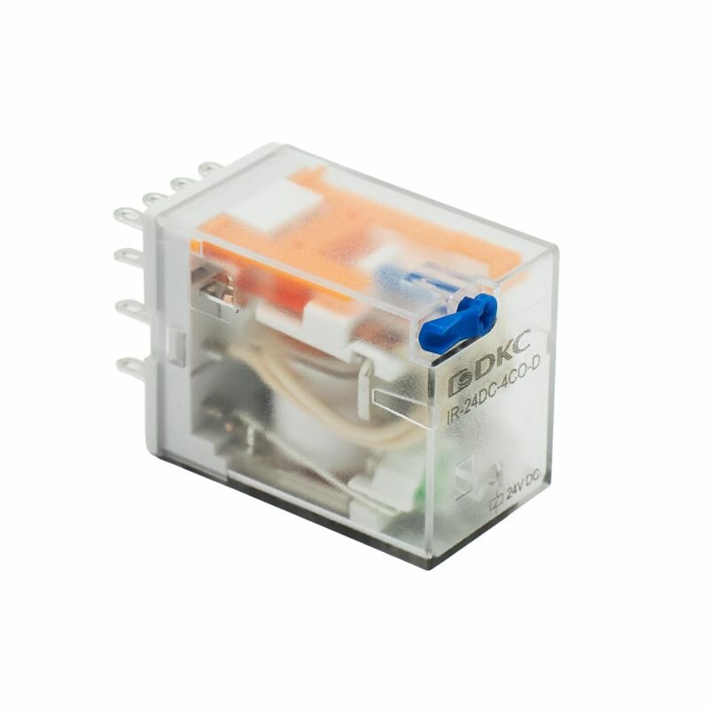 Реле одиночное 24В DC до 6А 4 прекидн. контакта, DKC IR-24DC-4CO-D (20 шт.)