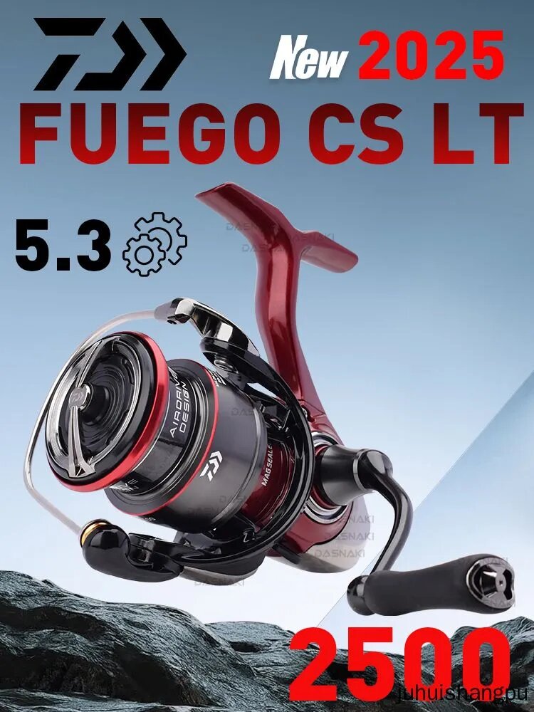 Daiwa FUEGO CS LT 2025 2500 5.3:1 Катушка для рыбалки красный