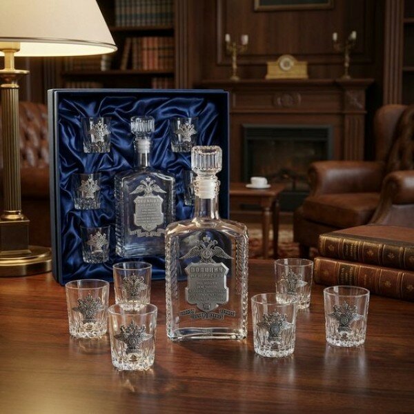 Набор для водки со штофом Полиция