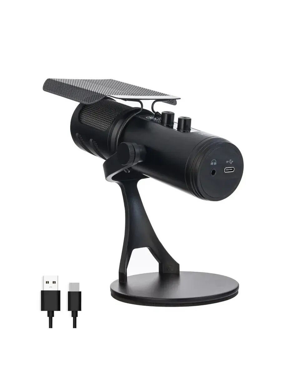 Стильный игровой микрофон с RGB-подсветкой