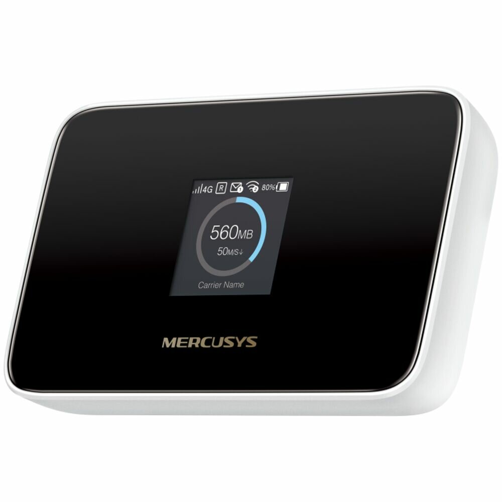 Мобильный роутер Mercusys MT115 4G/LTE Wi-Fi 802.11n Wi-Fi 287Мбит/с, 4G LTE 150Мбит/с, UL 50Мбит/с, 2,4 ГГц чёрный