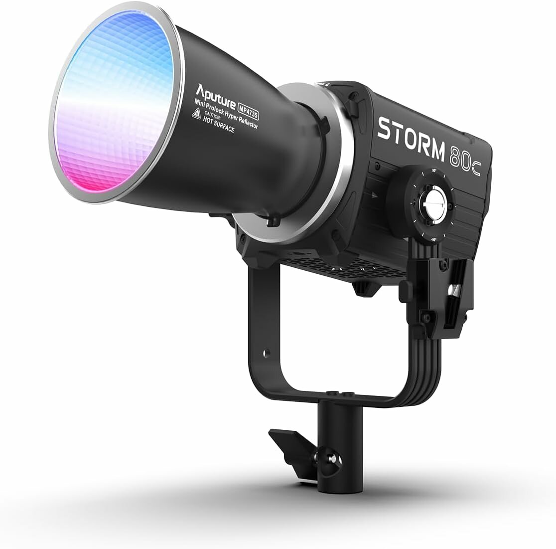 Осветитель Aputure STORM 80c, 800K до 20000K, 15 встроенных световых эффектов, черный