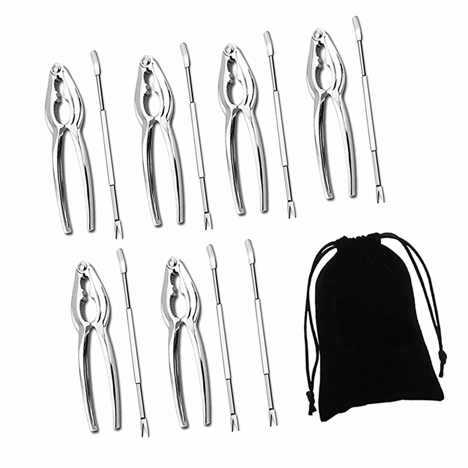 Удобный набор для морепродуктов: расколщики и вилки