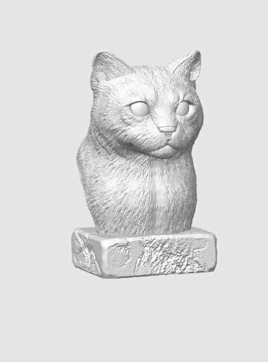 Эксклюзив! Бюст Бенгальской Кошки (10см, белый матовый) - Милый друг, подарок, талисман