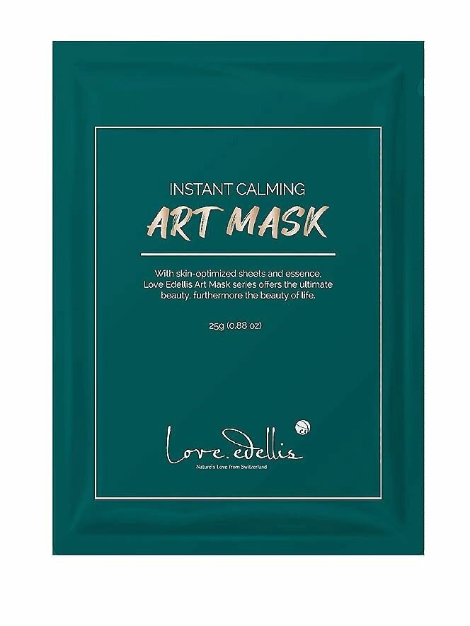 LOVE EDELLIS Маска для лица успокаивающая Instant Calming Art Mask , 25 гр. Южная Корея