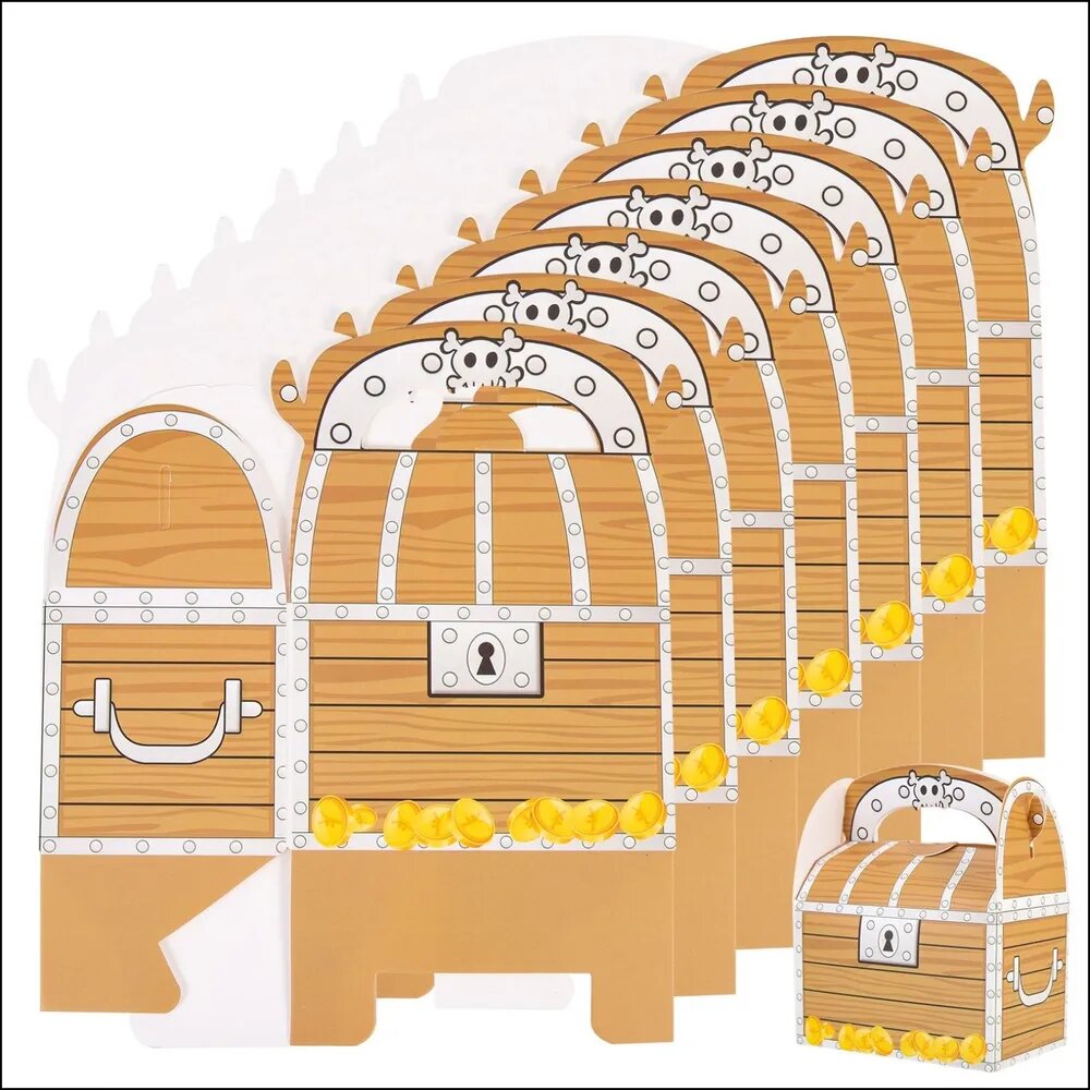 Кофр для хранения вещей Сундук для подарков 13.33x11.19x6.70см картон