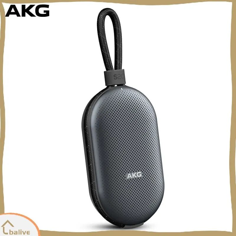 Умная колонка AKG S20 серый металлик, портативная, с влагозащищенным корпусом и креплением на стену