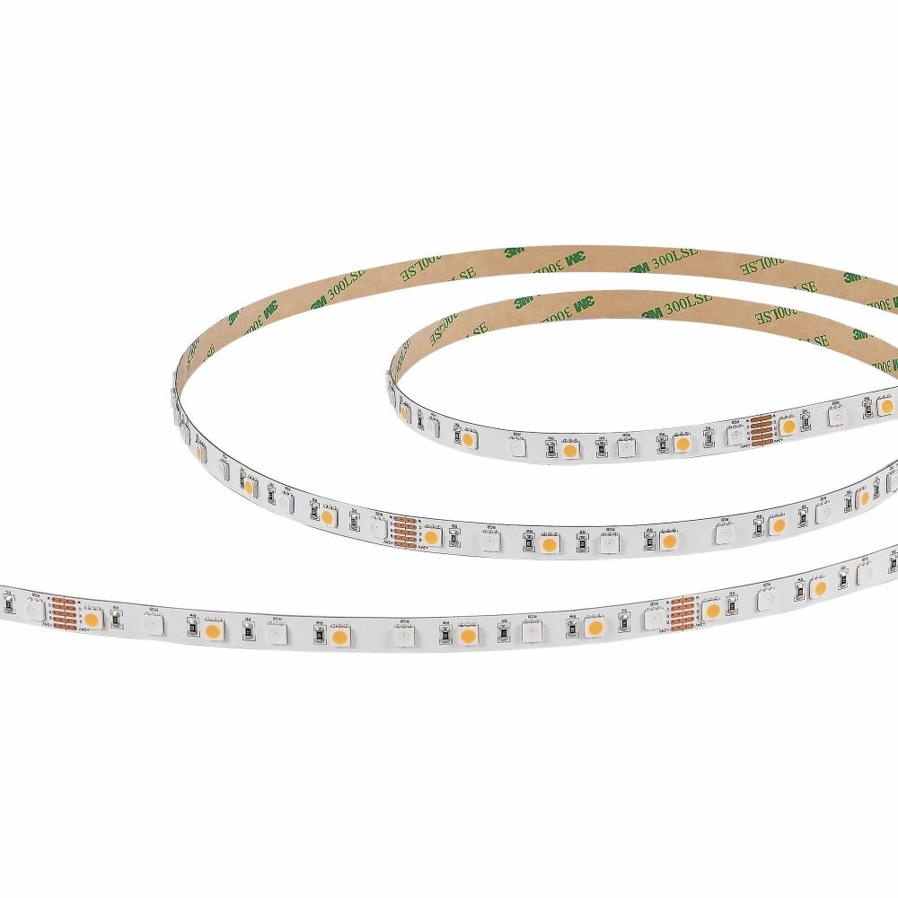 ST019.318.20RGBW ST-Luce Светодиодная лента SMD5050 - 17.28W/M 3000K+RGB 300Lm Ra>90 IP20 L5000xW10xH- 24V.