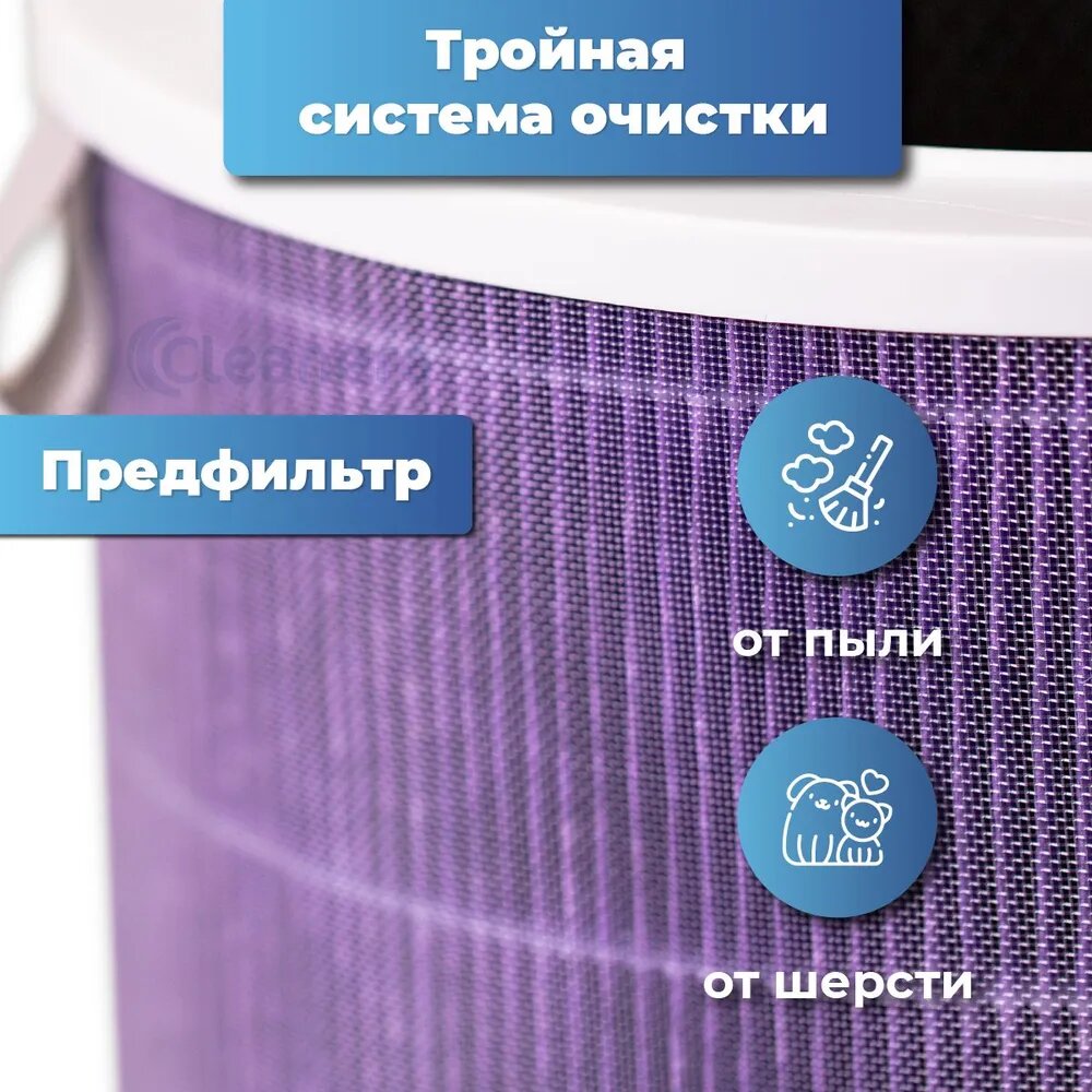 Cleanera антибактериальный фильтр для очистителя воздуха Xiaomi Mi Air Purifier 2/2S/3/3C/3H (MCR-FLA) — фото 1
