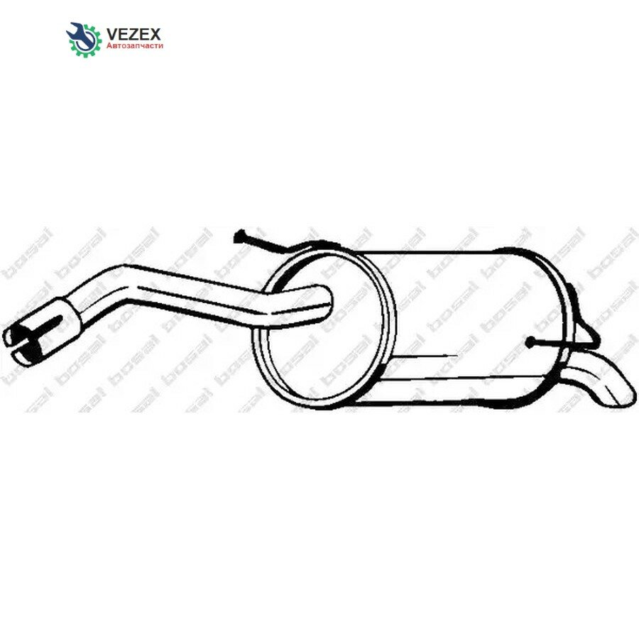 BOSAL 145-125 Глушитель (задняя часть)