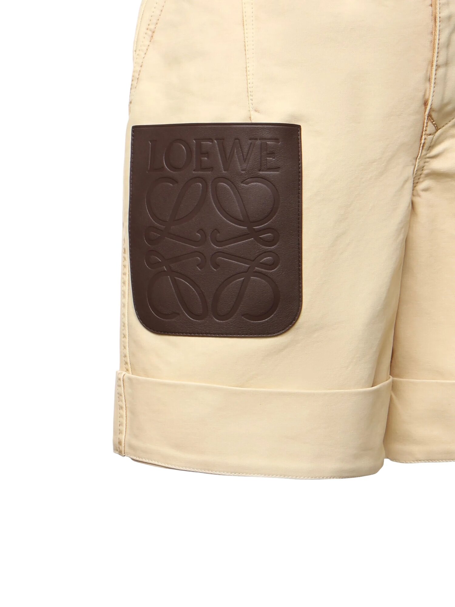 Шорты Loewe Cuffed logo shorts, размер 52, разноцветный — фото 1