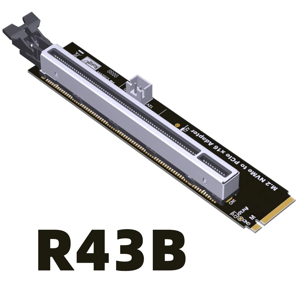 PCIe 4.0 x4 M.2 к PCI-E X4 X16 Riser адаптер R43B