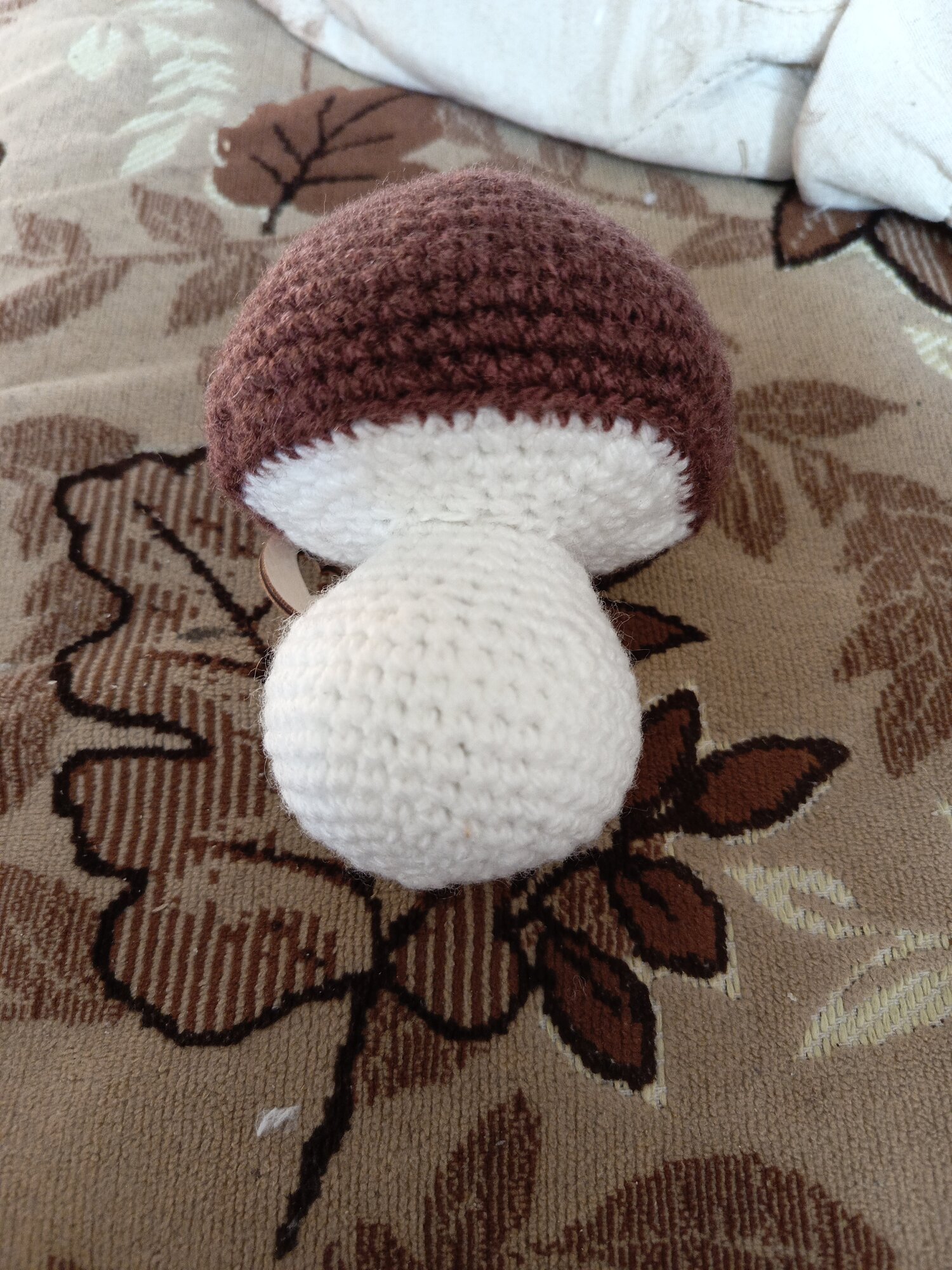 Игрушка-погремушка "Ручная работа", акрил, синтепон, вязанная, мягкая