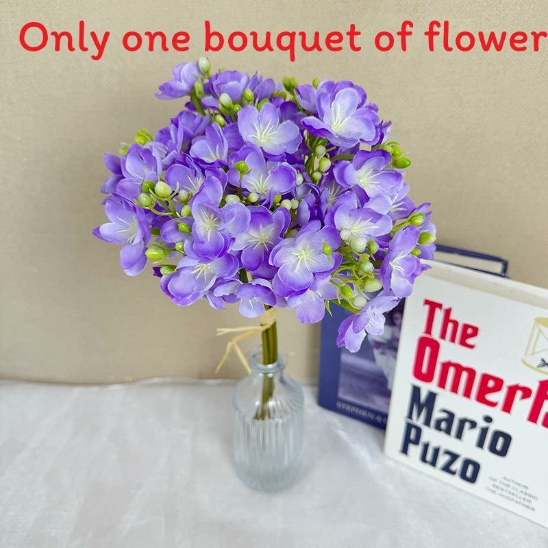 Букет ручной работы свадебный и домашний искусственный жасминум самбак из премиционного шелка для особых случаев purple