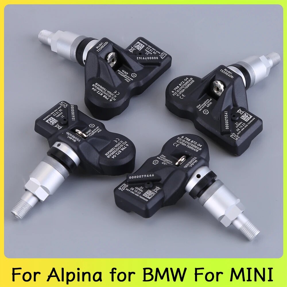4 датчика давления в шинах 36106798872 TPMS, совместимые с BMW F06 F07 F10 F11 F12 F13 X1 X3 X4