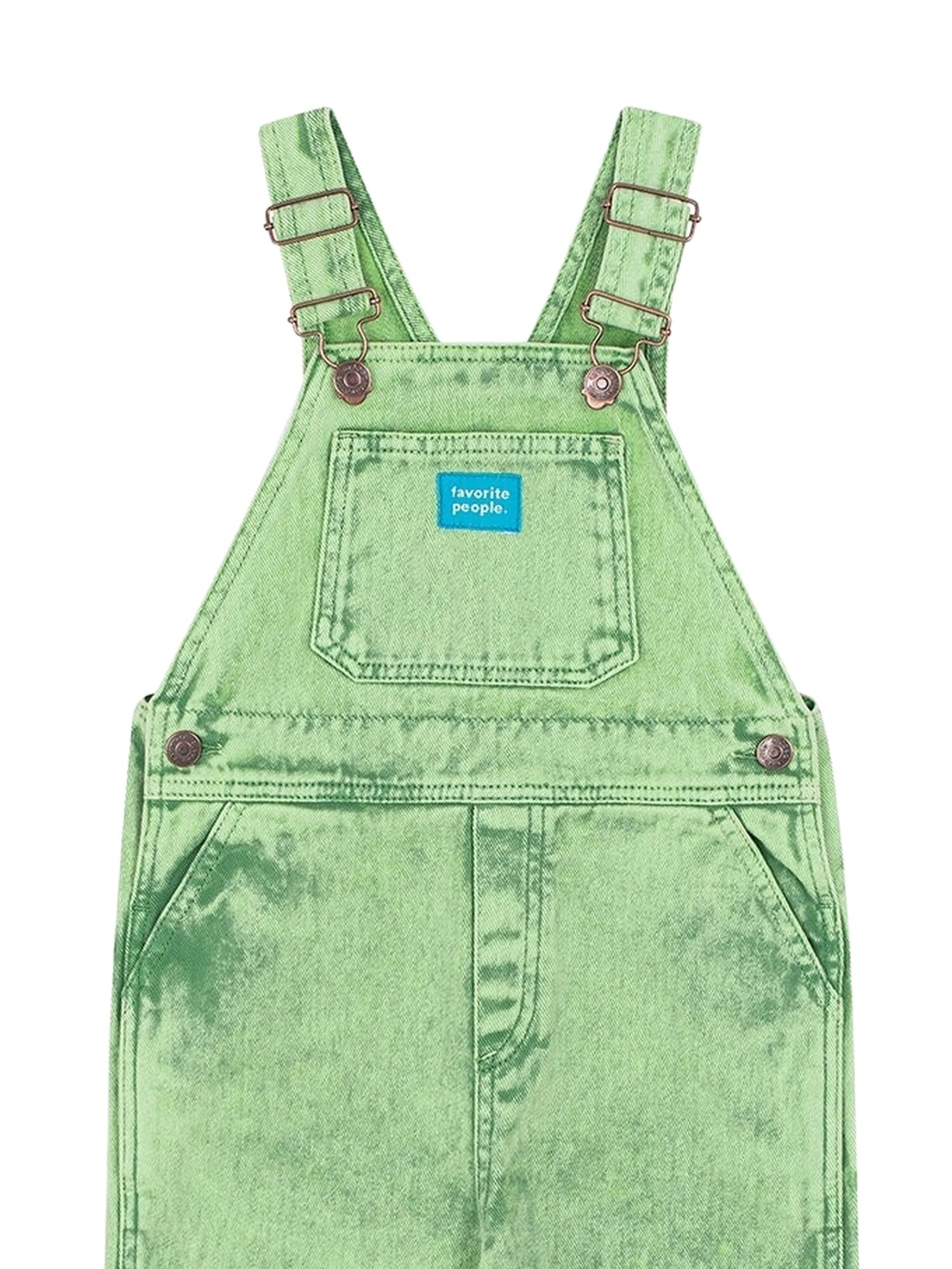 Комбинезон favorite people. Lemon drop adjustable-strap overalls, размер 2 года, зеленый, — фото 1