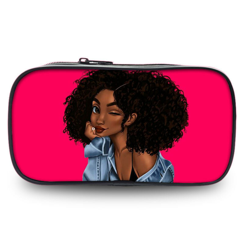 Карандашница для детей casual с прочным нейлоновым материалом для школьных принадлежностей и подарка белая