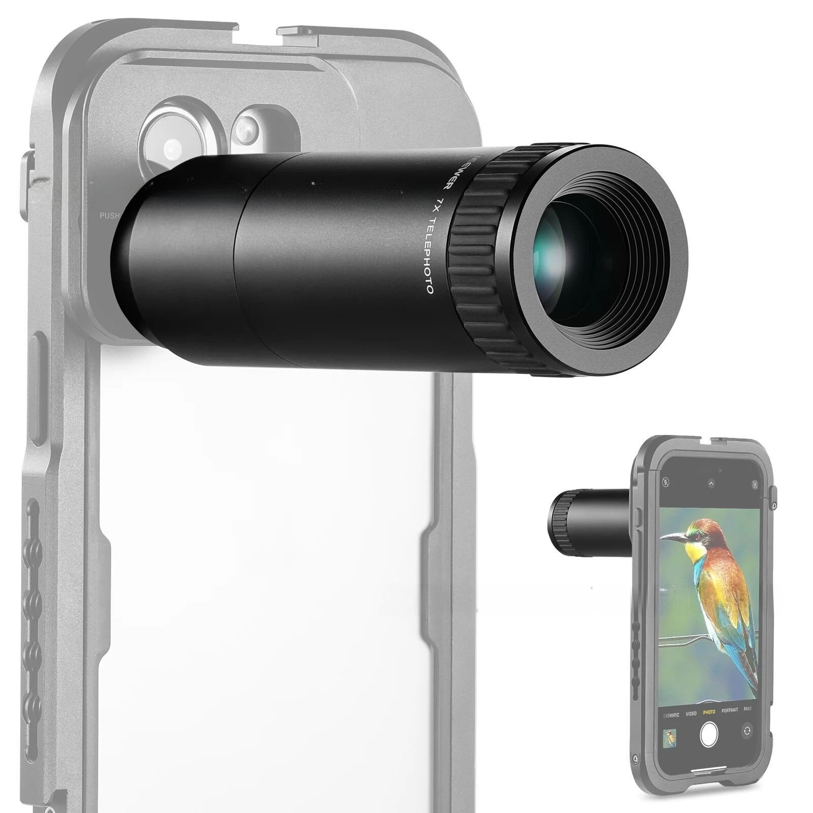 NEEWER LS-28 HD макрообъектив 10X для смартфона, резьба 17 мм, высокое разрешение, увеличение 10x