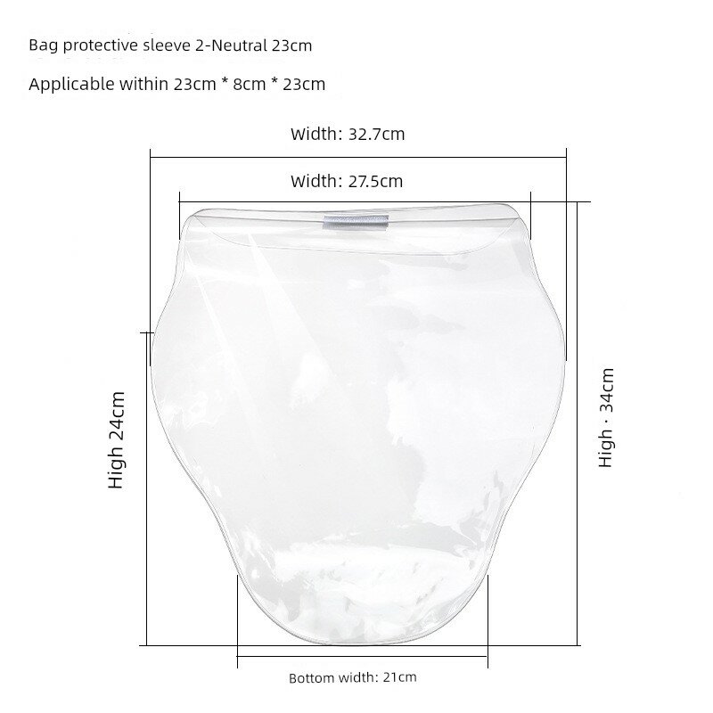 Прозрачный пыльник для сумок 23 см — защитный чехол и хранение для роскошных сумок