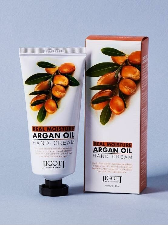 JIGOTT Real Moisture Argan Oil Hand Cream Увлажняющий крем для рук с аргановым маслом 100 мл