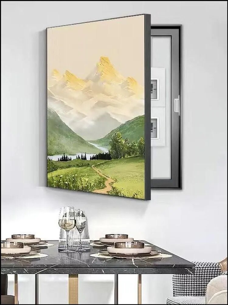Картина-маскировка для счётчика электричества 40x50 см, декоративная панель