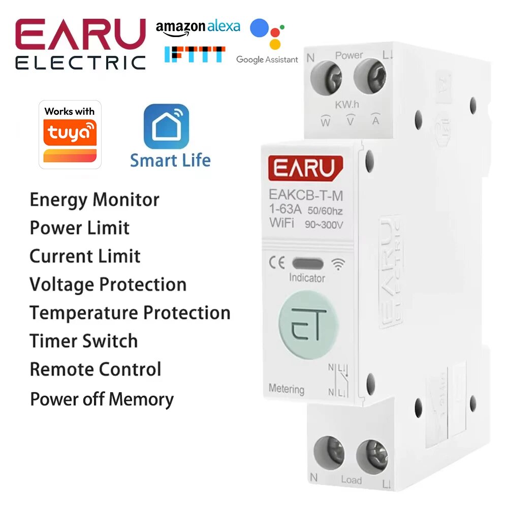 EARUELECTRIC EAKCB-T-M умный автоматический выключатель