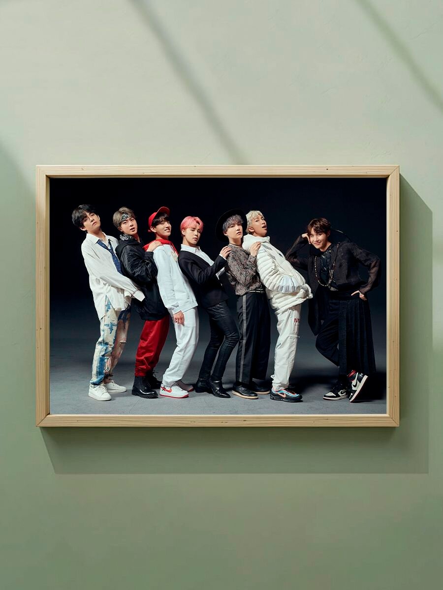 Постер, плакат на стену BTS K-Pop (А3)