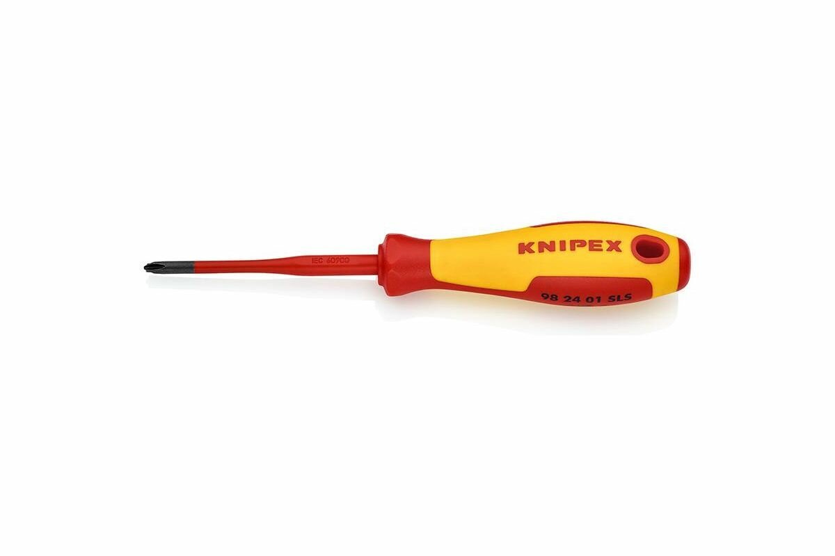Тонкая отвертка для винтов с шлицем PlusMinus PH KNIPEX KN-982401SLS