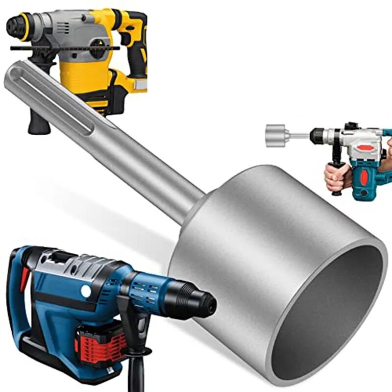 SDS-Max Ground Rod Driver, 65-миллиметровый сверхпрочный стальной сверлильный инструмент для заземляющих стержней RotaryHammer (2,56 дюйма)