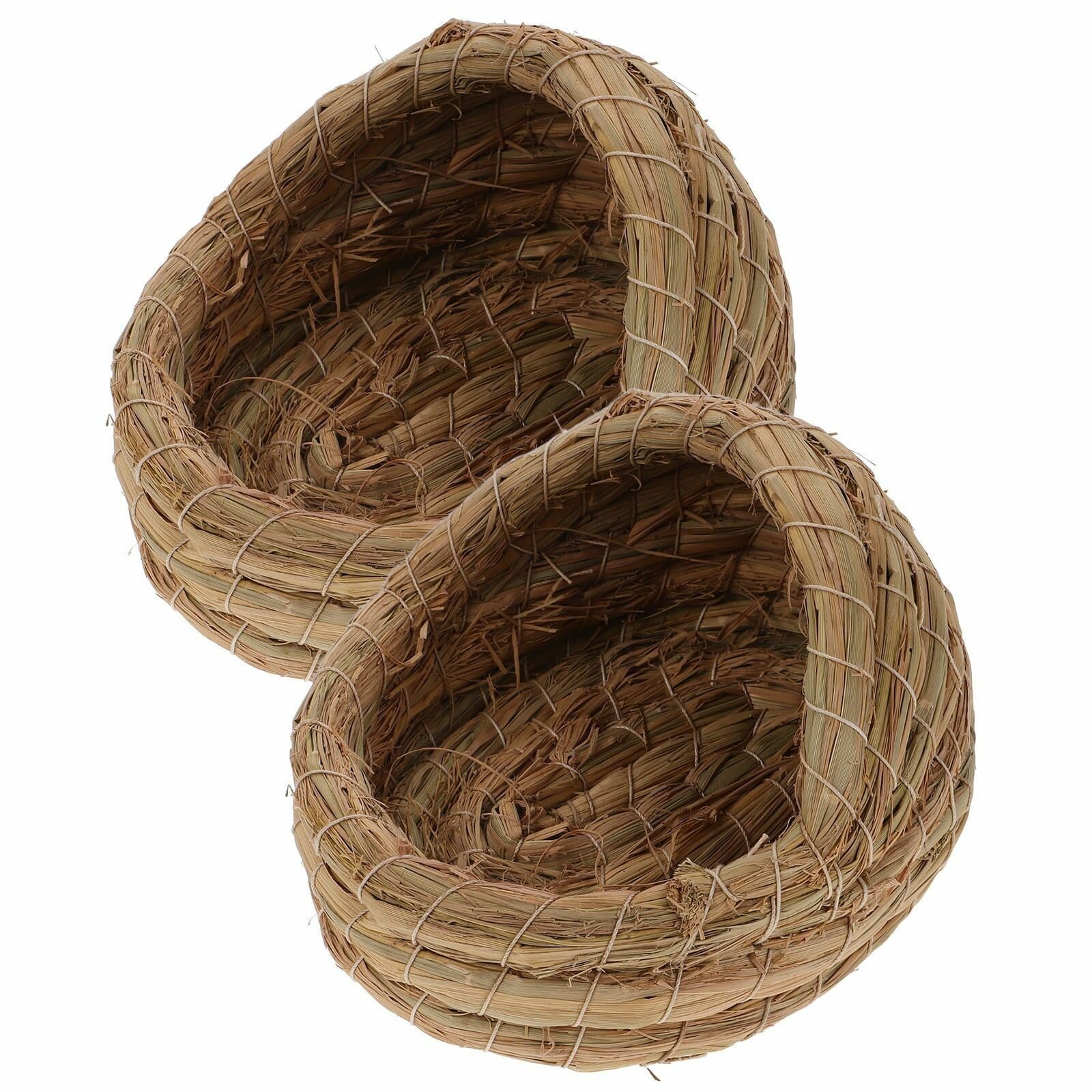 Домик Для Куриц Из Соломы 2 Штуки Гнездо Для Сна Размер 15.00X14.00X11.00Cm