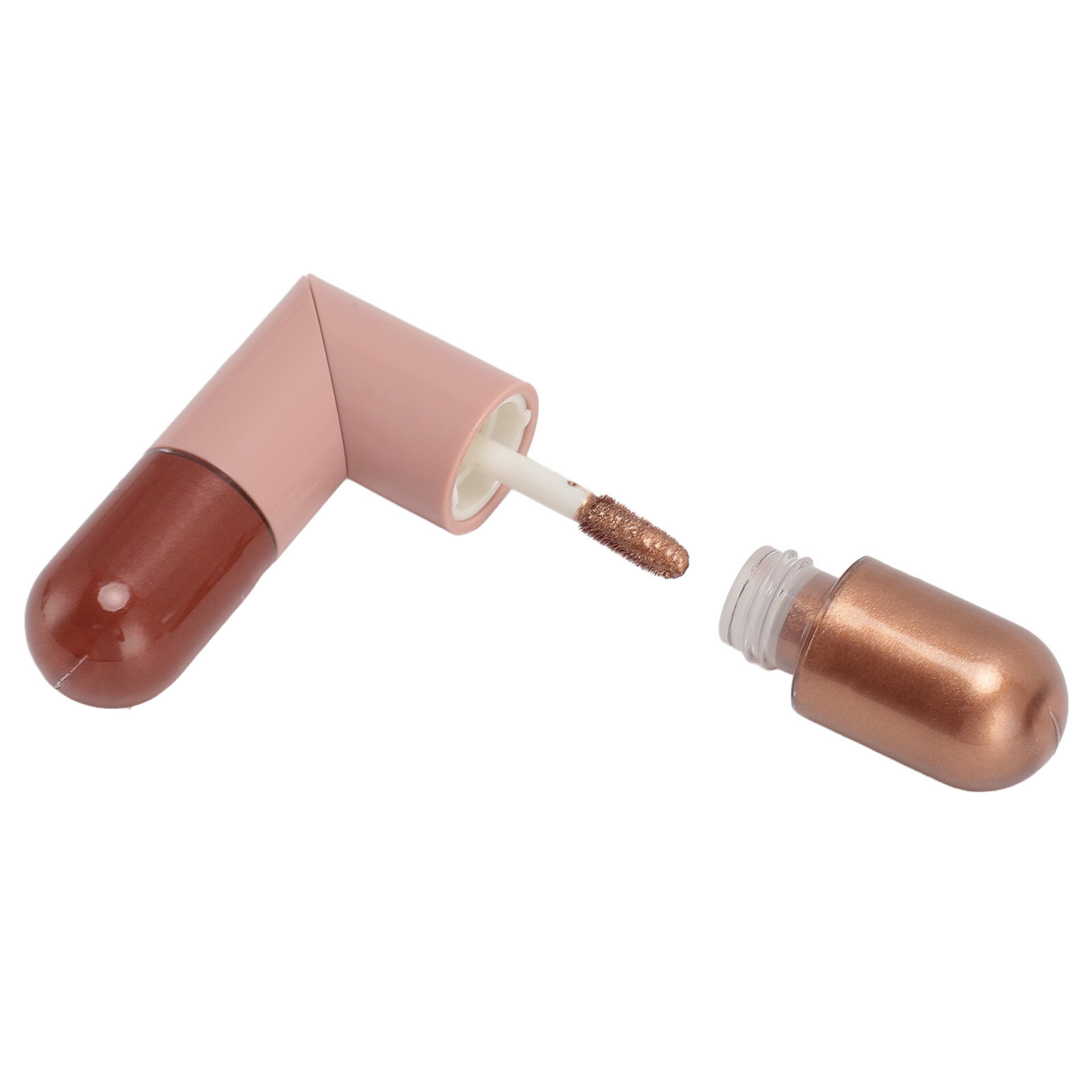 Двухсторонний жидкий хайлайтер складной двухцветный макияжный хайлайтер для тела и лица контурный хайлайтер 04