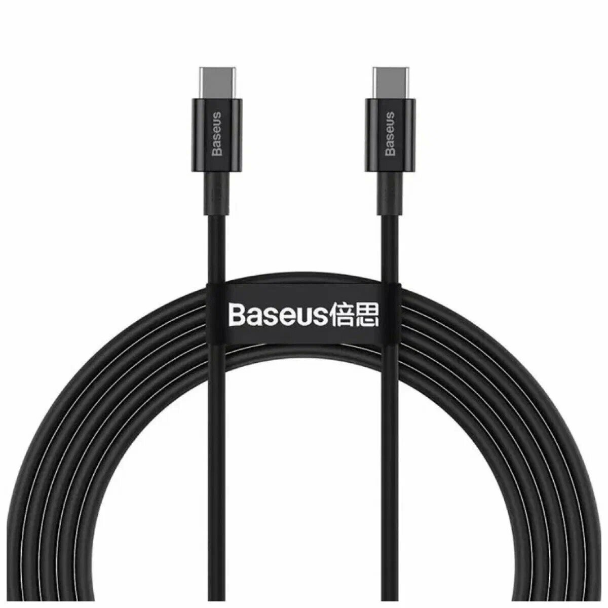 Кабель Baseus Type-C to Type-C USB C Superior 100W 2м Black CATYS-C01