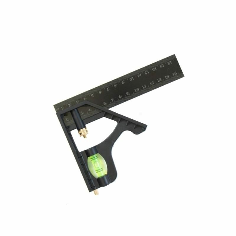 Комбинированный угольник с транспортиром и центром окружности, 15cm