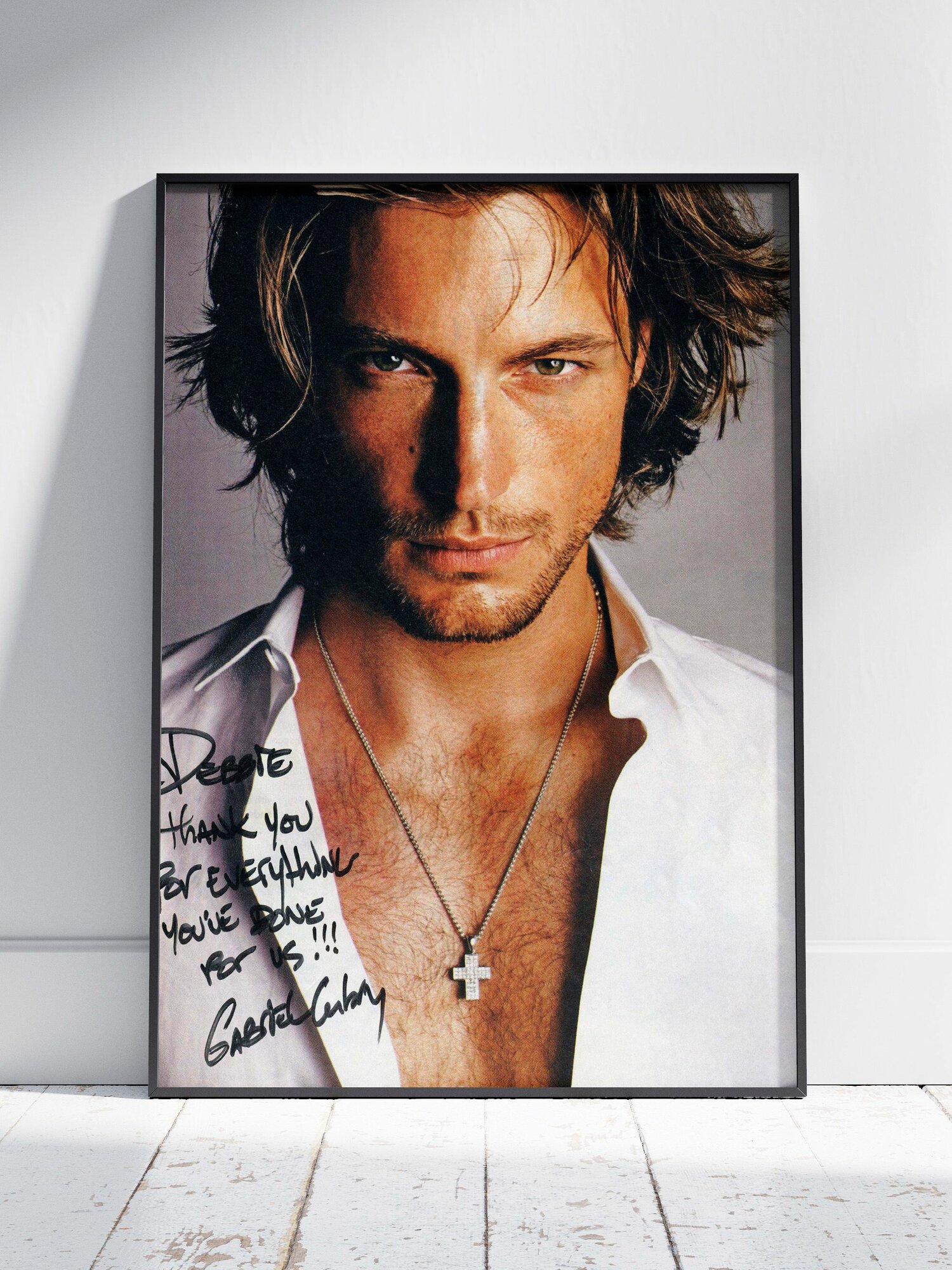 Плакат на стену для интерьера Габриэль Обри (Gabriel Aubry 5) - Постер по модели, бренду и моде формата A4 (21x30 см)