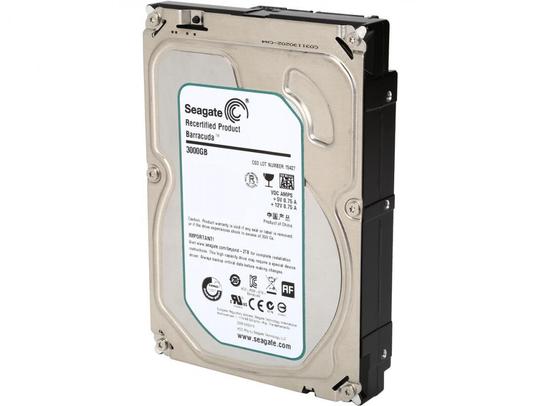 Жесткий диск Seagate 1CH166 3Tb SATAIII 3,5" HDD